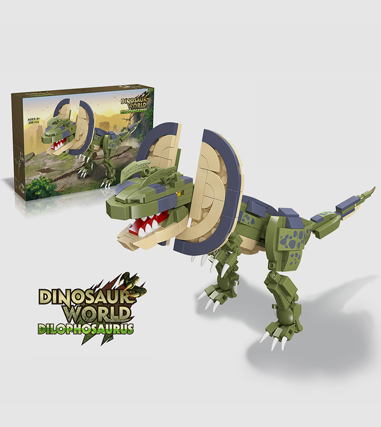 Buy Little Story Block (Leg Godt) Toy Dinosaurs World Double Crowned ...