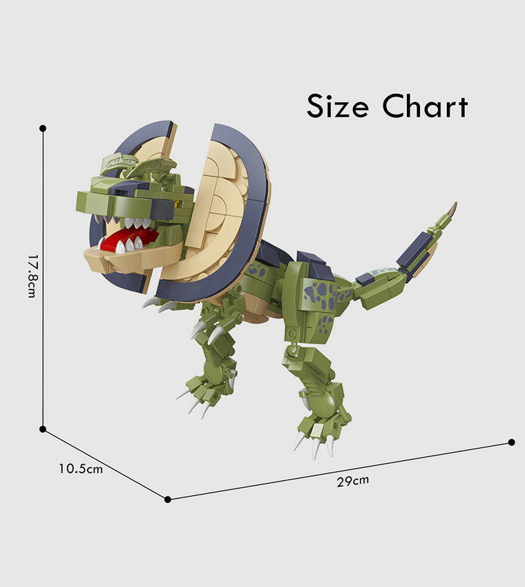 Buy Little Story Block (Leg Godt) Toy Dinosaurs World Double Crowned ...