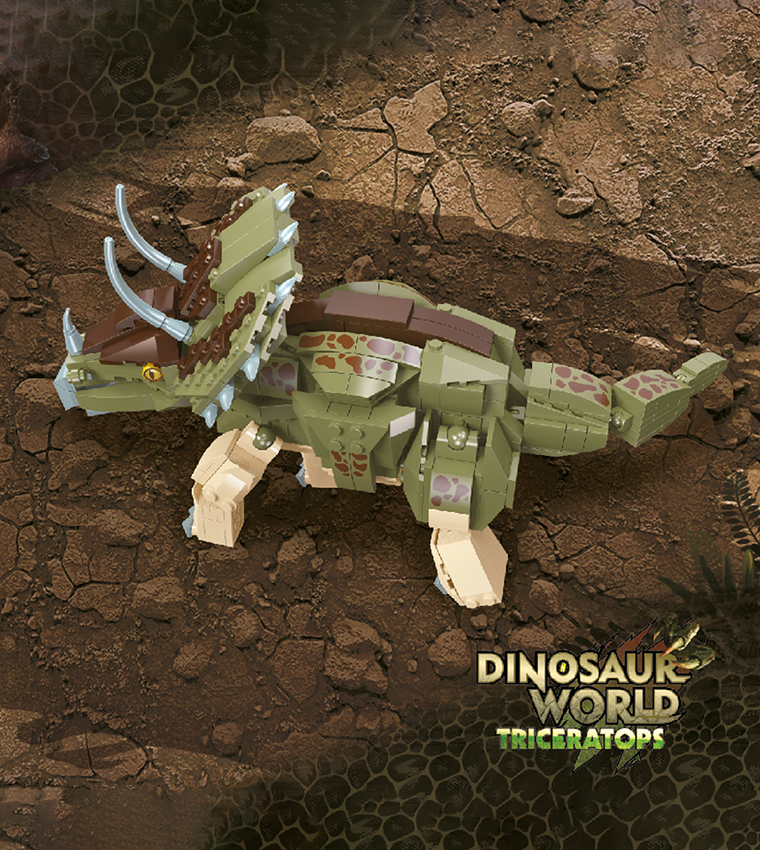 Buy Little Story Block (Leg Godt) Toy Dinosaurs World Triceratops (410 ...