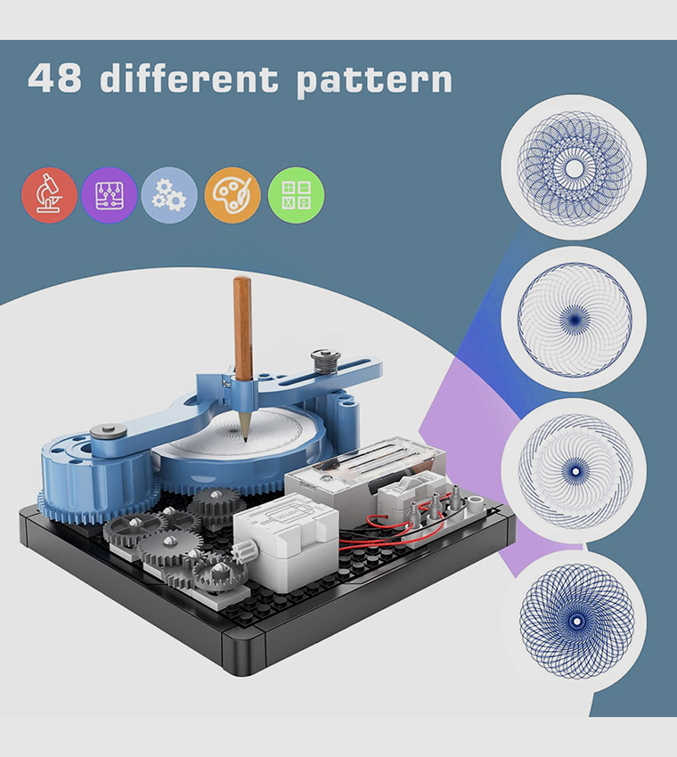 Buy Little Story DIY 48 Pattern Electrical Painting Plotter Instrument ...