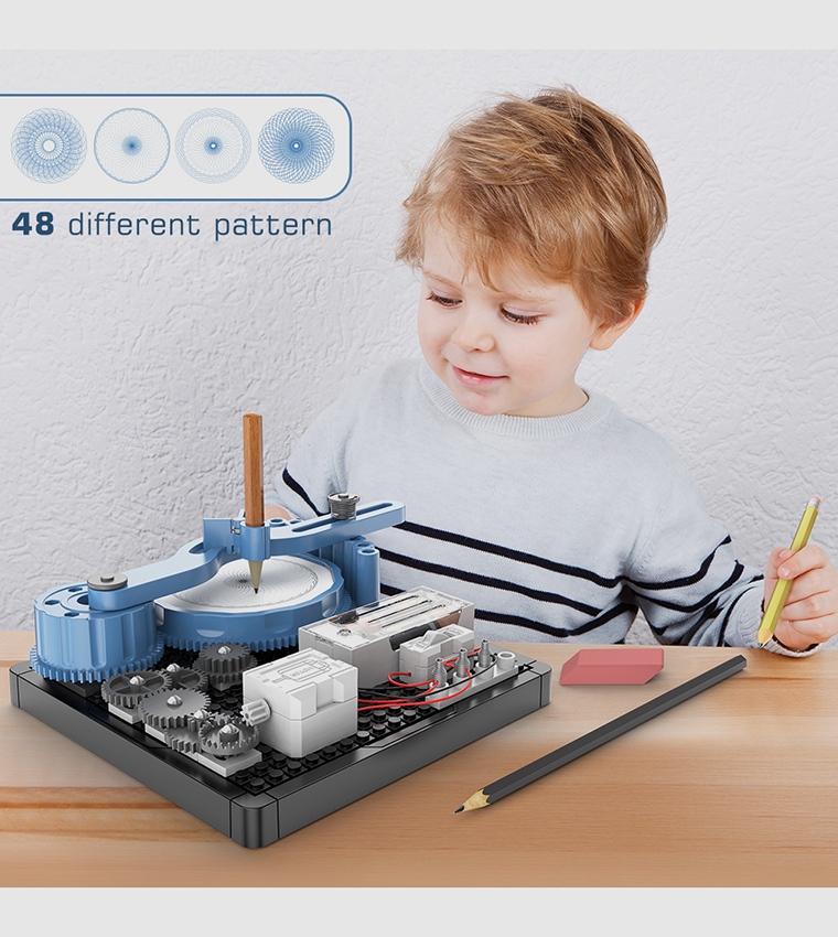 Buy Little Story DIY 48 Pattern Electrical Painting Plotter Instrument ...
