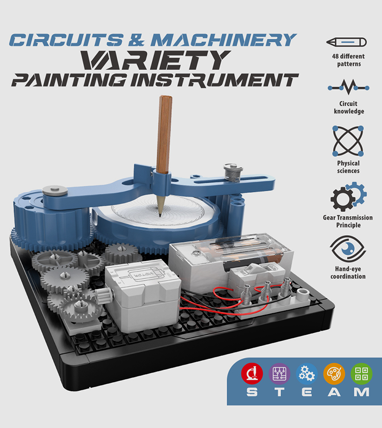 Buy Little Story DIY 48 Pattern Electrical Painting Plotter Instrument ...