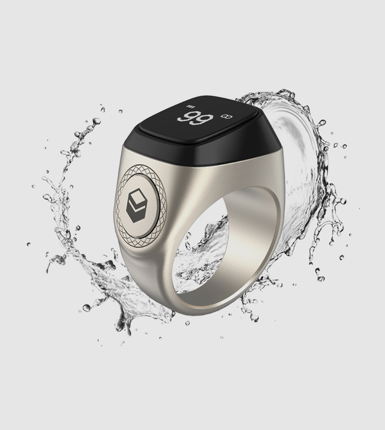 Buy IQIBLA @ SAMBOX Smart Tasbih Zikr Aluminium Ring, 20mm In Silver ...