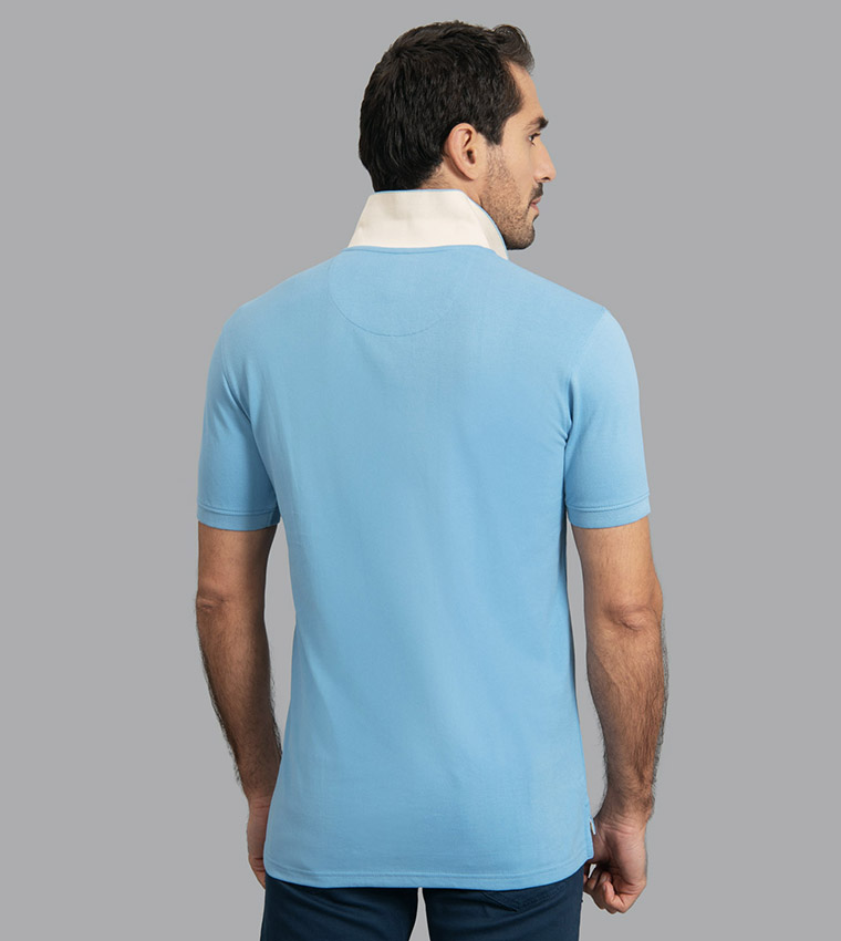Buy Beverly Hills Polo Club Core Plaited Collar And Cuff Polo T Shirt ...