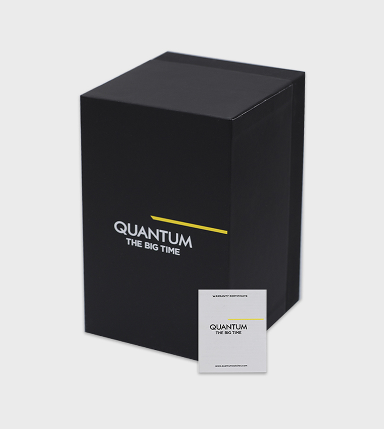 Buy Quantum Green Dial Chronograph Watch With Metal Strap In Silver ...