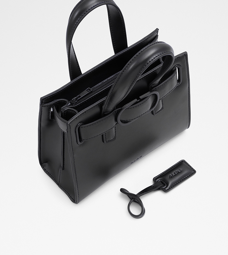 Buy Aldo MEHEI Solid Satchel Bag With Sling In Black | 6thStreet UAE