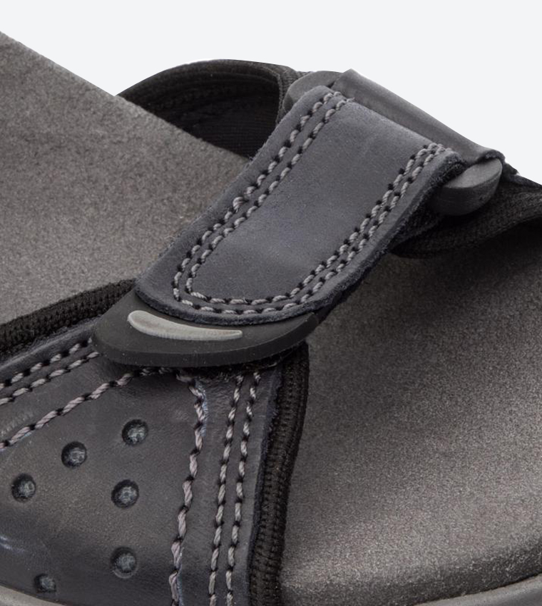 Buy Go Soft @ CCC Velcro Closure Double Strap Round Toe Sandals Blue In ...