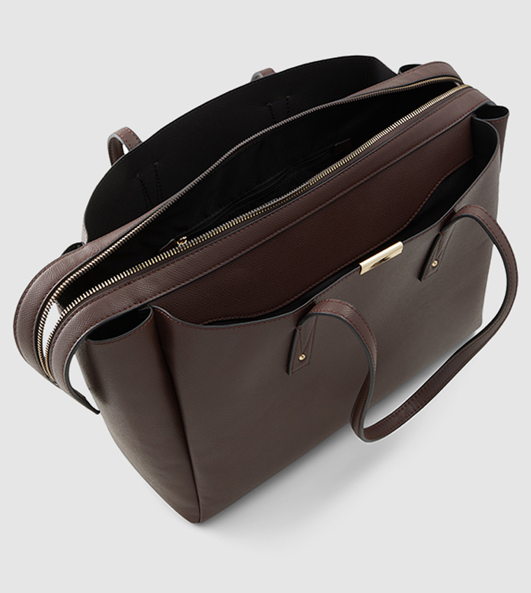 Buy Call It Spring Micha Zip Tote Bag In Brown | 6thStreet Qatar