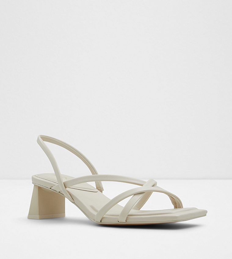 Buy Aldo MINIMA Slingback Block Heel Sandals In White | 6thstreet UAE