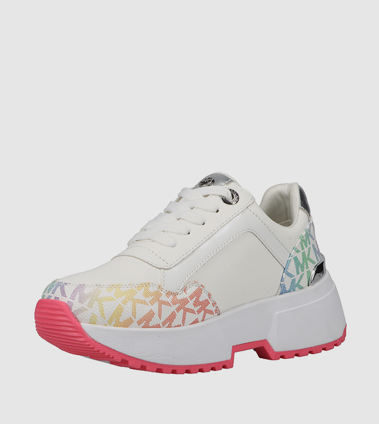 Buy Michael Kors COSMO MADDY Monogram Chunky Sneakers In White ...
