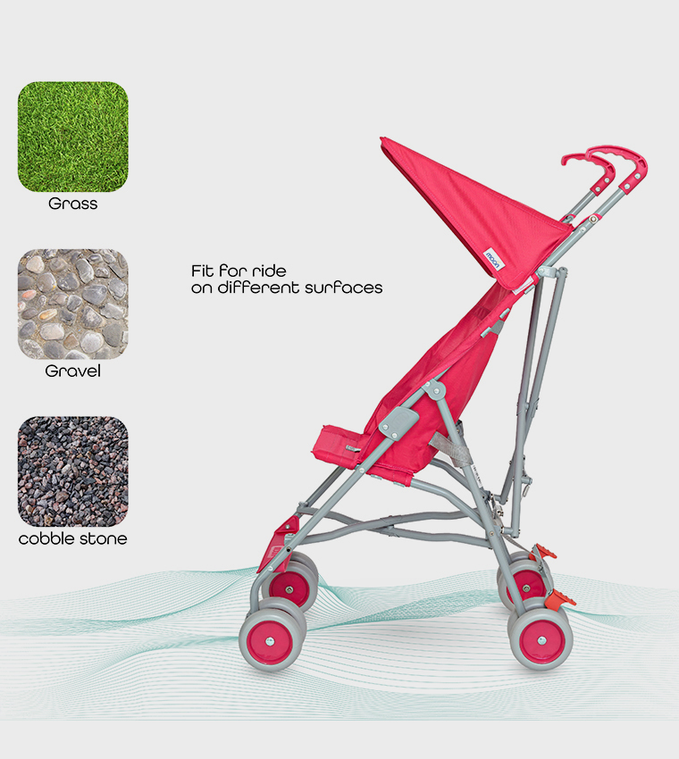 Buy Moon Babygrow Jet Ultra Light Weight Fold Buggy Stroller In Pink ...
