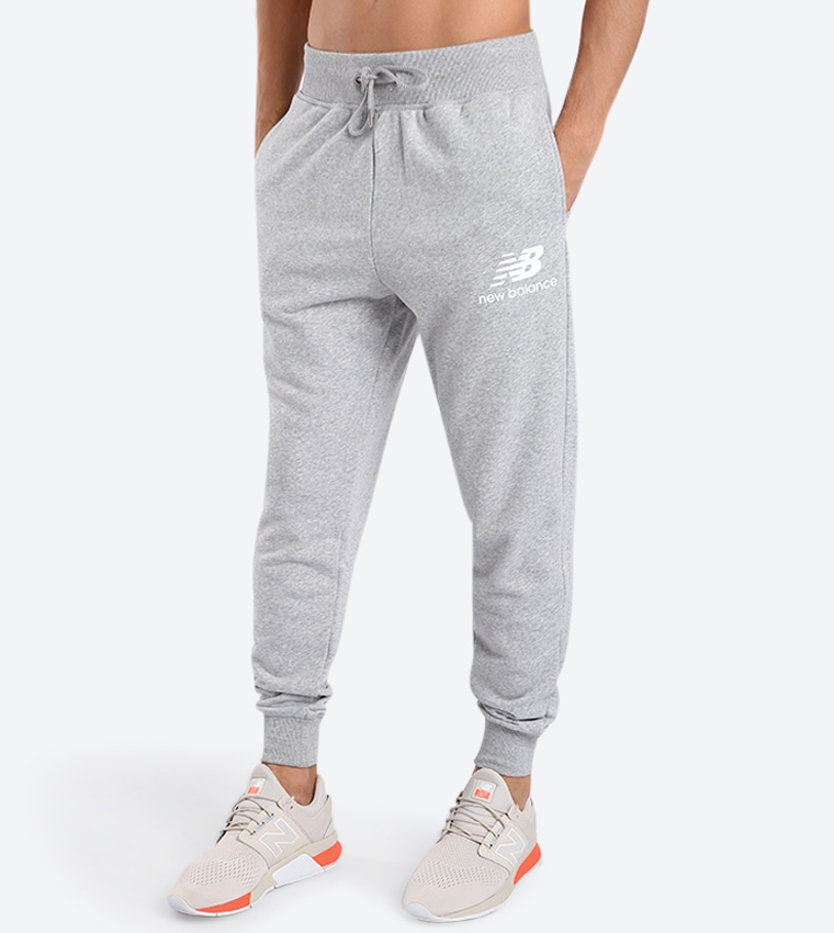 Buy New Balance Essentials Stack Logo Pant Grey MP83591 In Grey ...