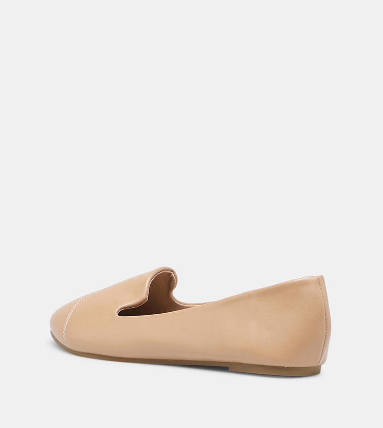 Buy HIS & HERS Embellished Ballarinas In Beige | 6thStreet UAE