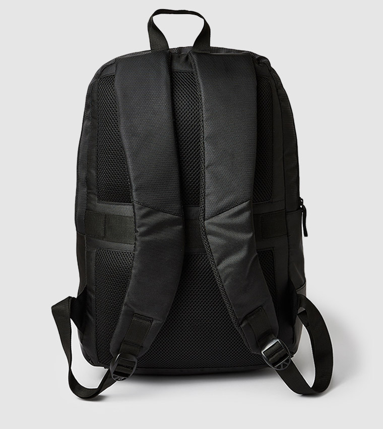 Buy HIS & HERS Solid Design Backpack In Black | 6thStreet Saudi Arabia