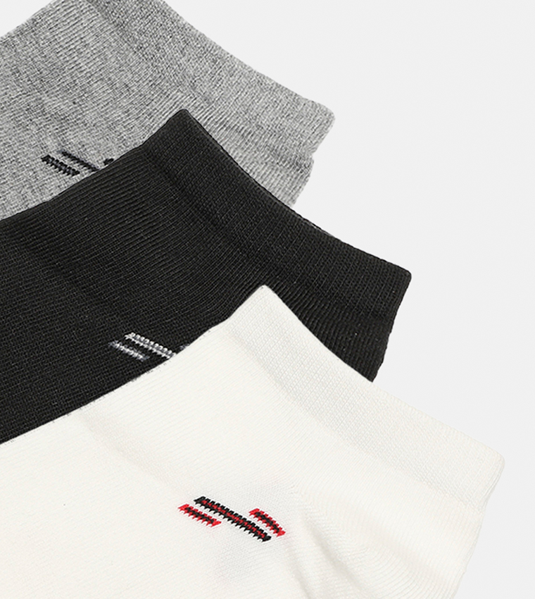 Buy HIS & HERS Pack Of 3 Low Cut Socks In Multiple Colors | 6thStreet ...