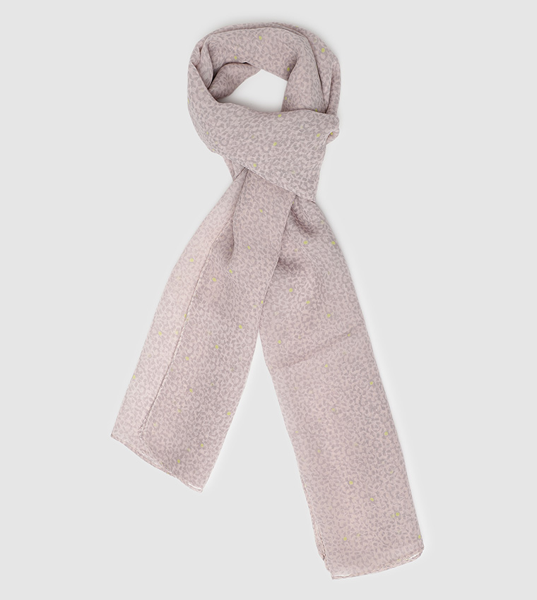 Buy HIS & HERS Solid Woven Scarf In Pink | 6thStreet Qatar