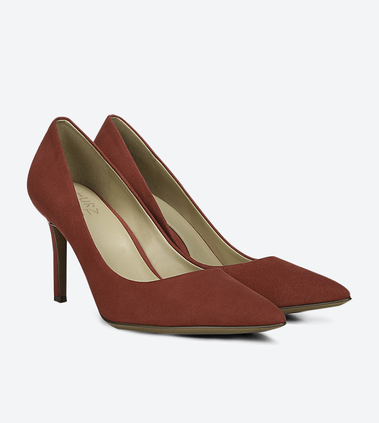 Buy Naturalizer Anna Pointed Toe Pumps In Red | 6thstreet UAE