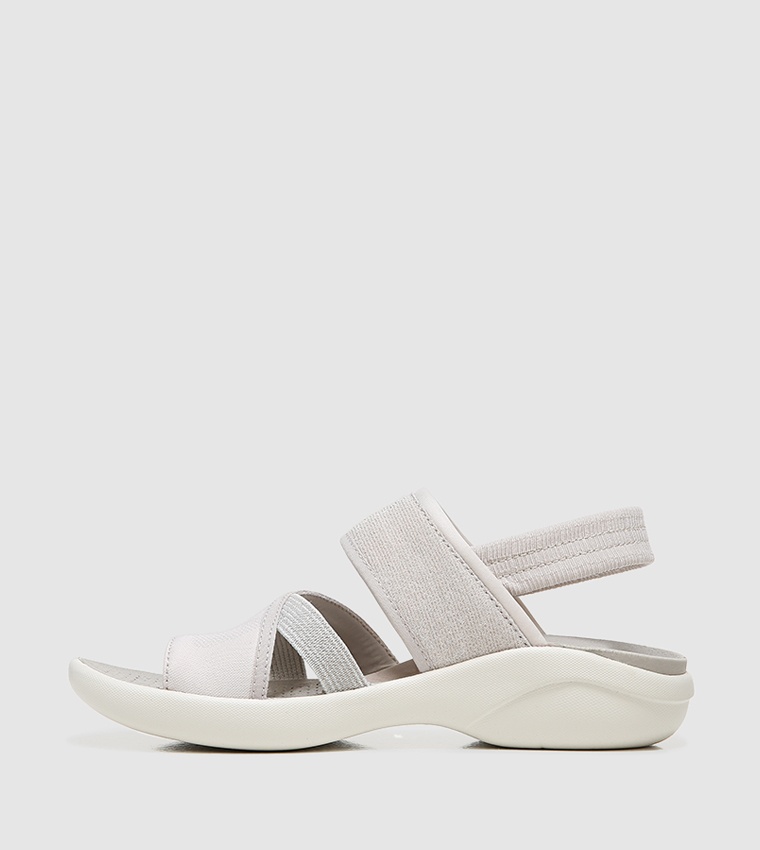 Buy Bzees CALL ME Round Toe Comfort Sandals In Grey | 6thStreet Bahrain