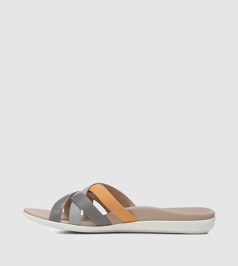 Buy Vionic DAVA Strappy Sandals In Grey | 6thStreet Saudi Arabia