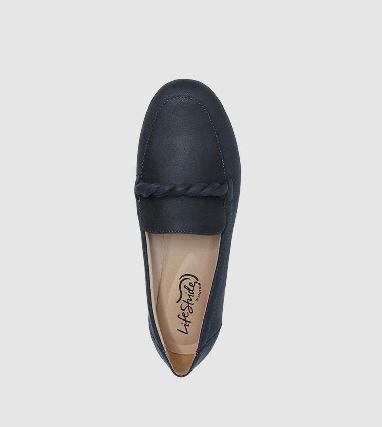 Buy Life Stride DREW Round Toe Loafers In Blue | 6thStreet UAE