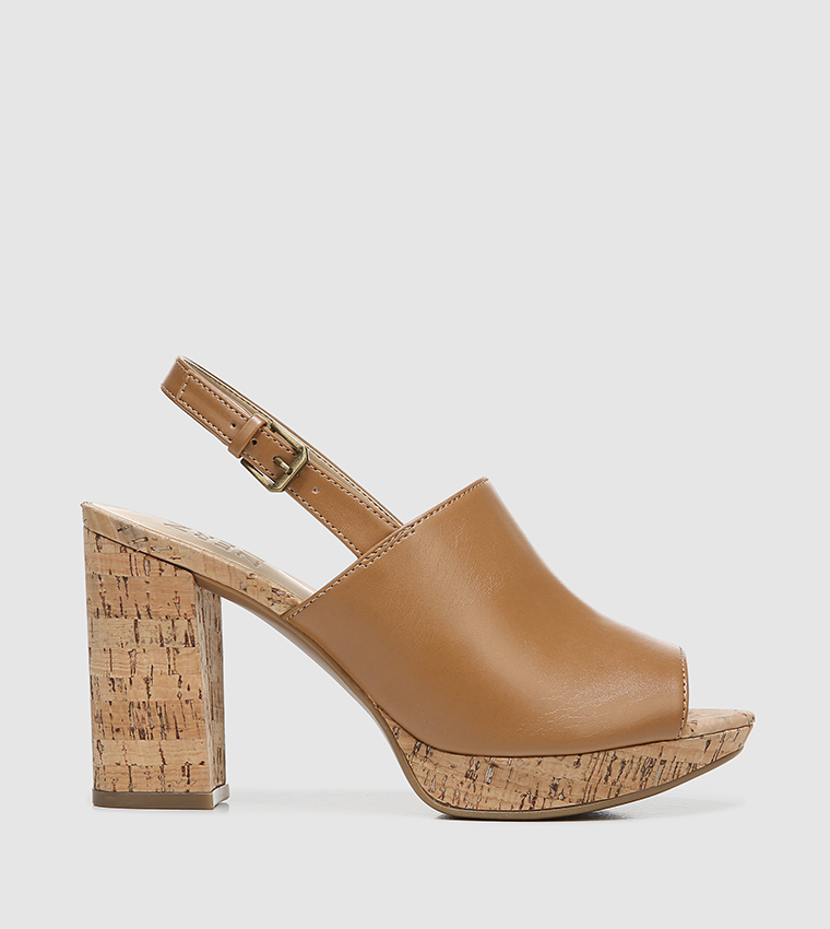 Buy Naturalizer KAISLEY Block Heel Sandals In Tan | 6thStreet Bahrain