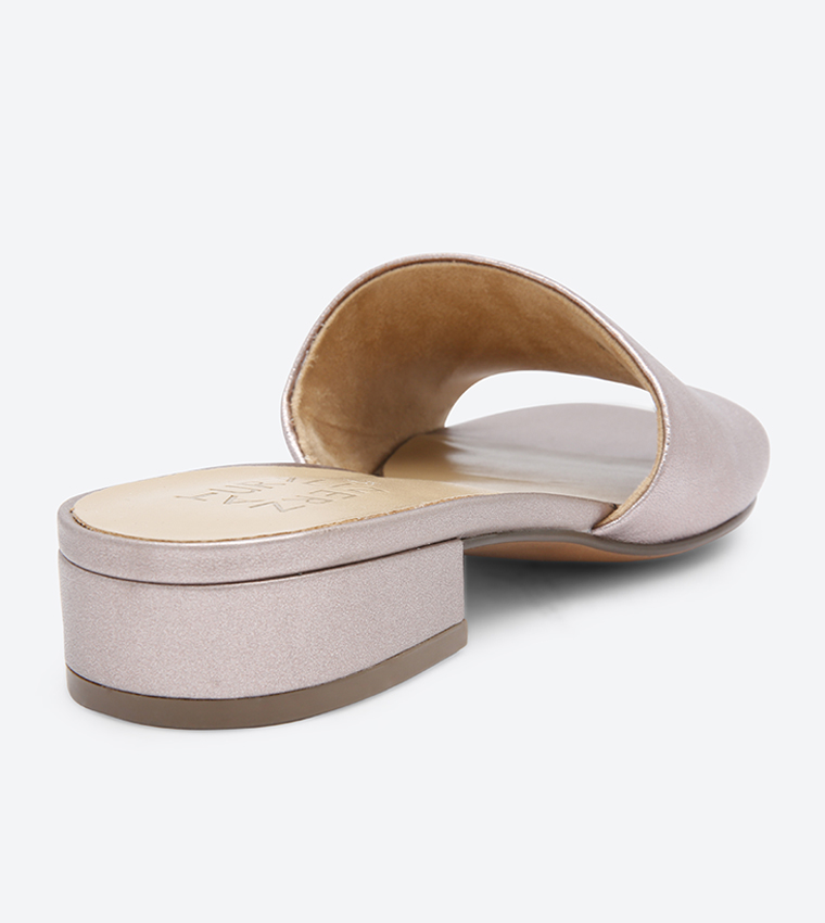 Buy Naturalizer Mason Mules Metallic NAMASON In Metallic | 6thStreet Qatar