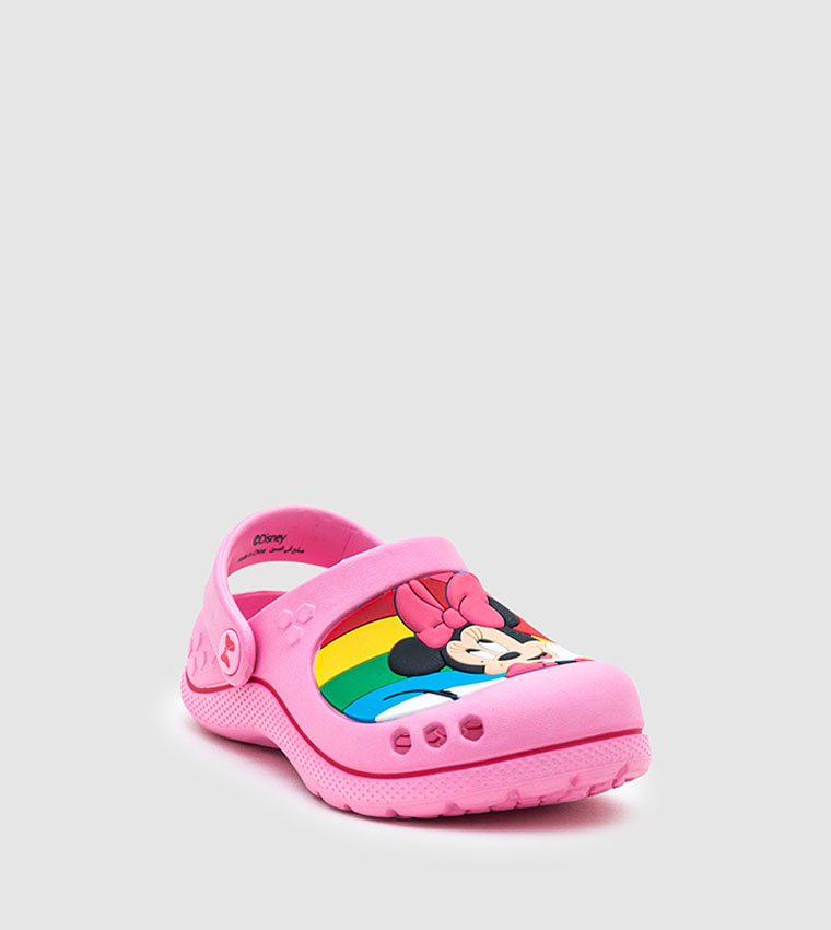 Buy Minnie Mouse Micro Injection Minnie Mouse Slingback Clogs In Pink ...