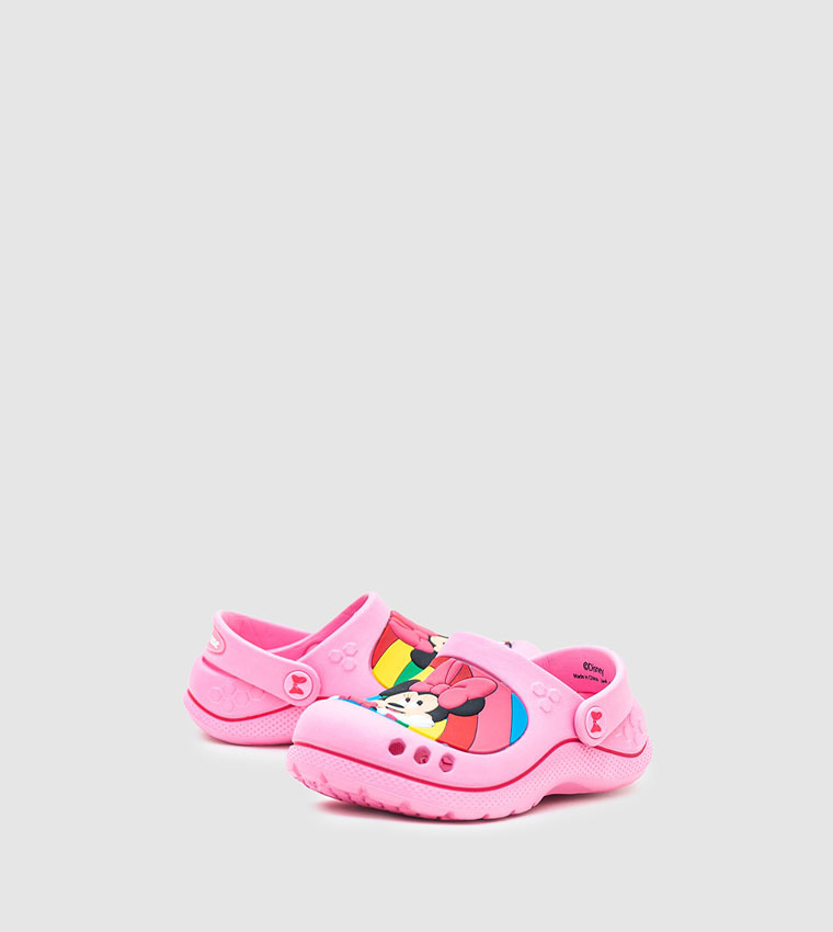 Buy Minnie Mouse Micro Injection Minnie Mouse Slingback Clogs In Pink ...
