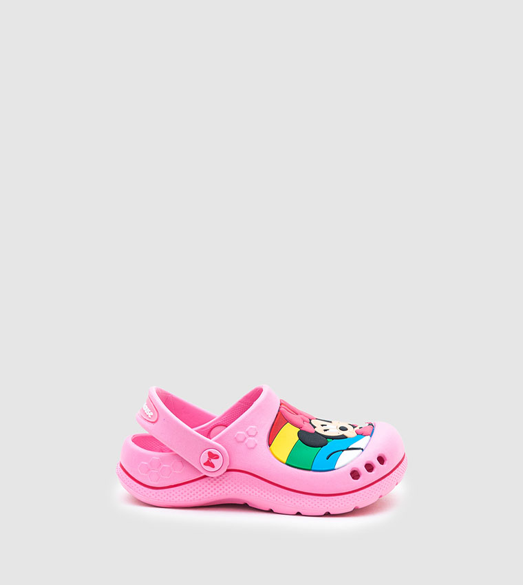Buy Minnie Mouse Micro Injection Minnie Mouse Slingback Clogs In Pink ...