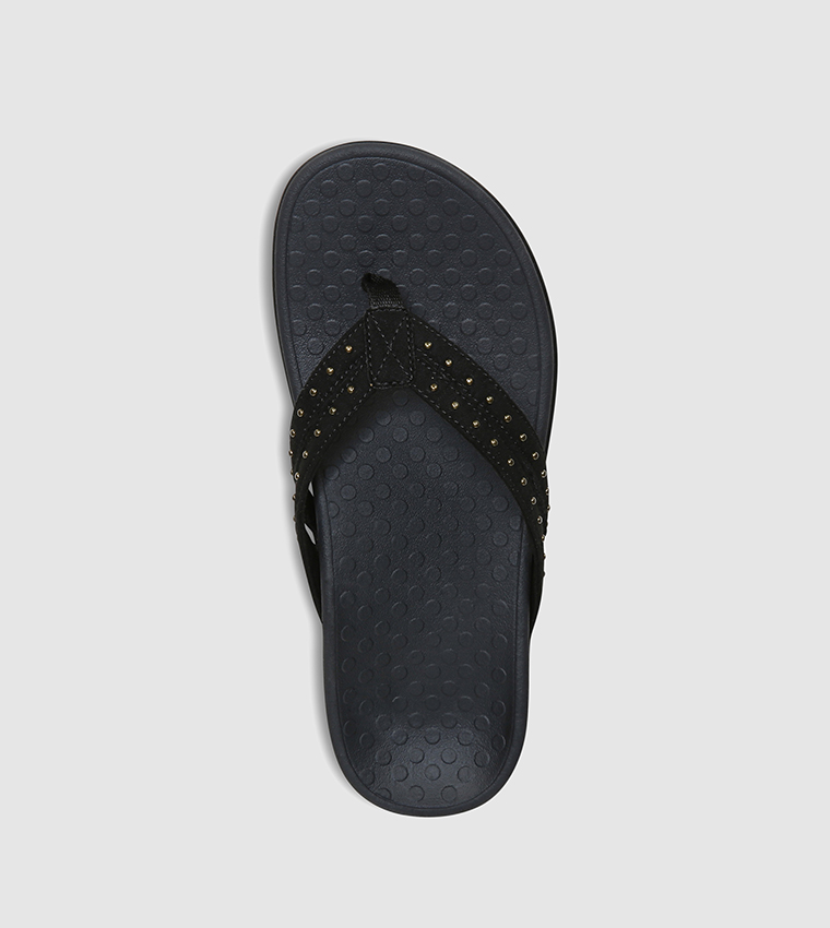 Buy Vionic Round Toe Flip Flop In Black | 6thStreet UAE