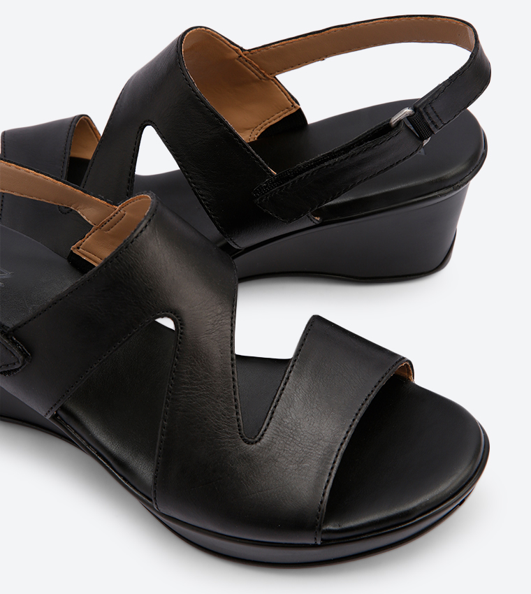 Buy Naturalizer Valerie Slingback Wedges Black NAVALERIE In Black ...