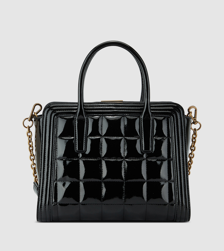 Buy Nine West ADE JET SET Quilted Satchel Bag In Black | 6thStreet UAE