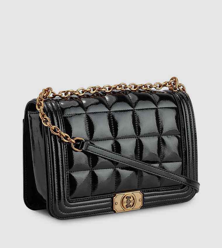 Buy Nine West ADE Quilted Convertible Crossbody Bag In Black ...