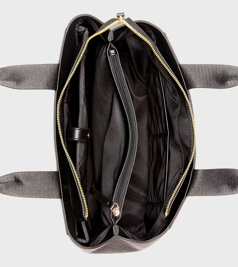 Buy Nine West BYRON Patterned Tote Bag With Coin Pouch In Grey ...