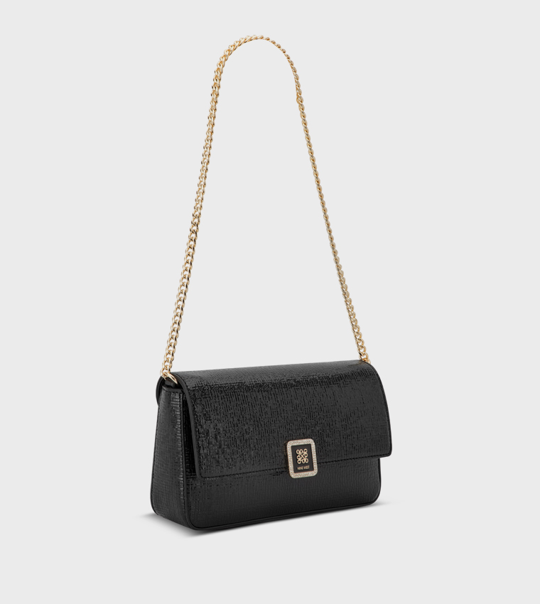 Buy Nine West BLAIS Textured Shoulder Bag In Black | 6thstreet UAE