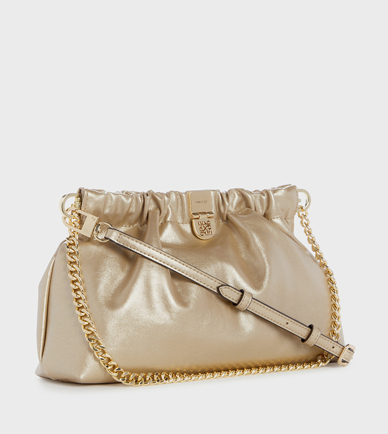 Buy Nine West EVANTHE Convertible Crossbody Bag In Gold | 6thStreet UAE