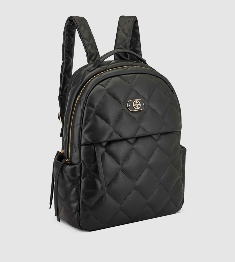 Buy Nine West RAINEY Quilted Zip Around Backpack In Black | 6thStreet UAE