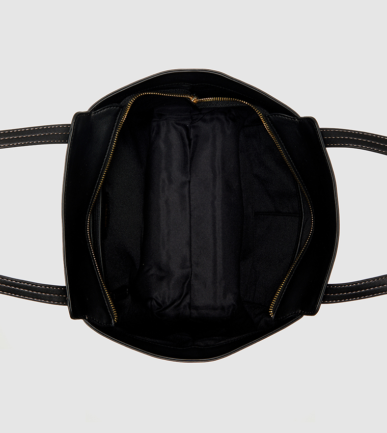 Buy Nine West JENAE Elite Color Block Tote Bag In Black | 6thStreet Qatar