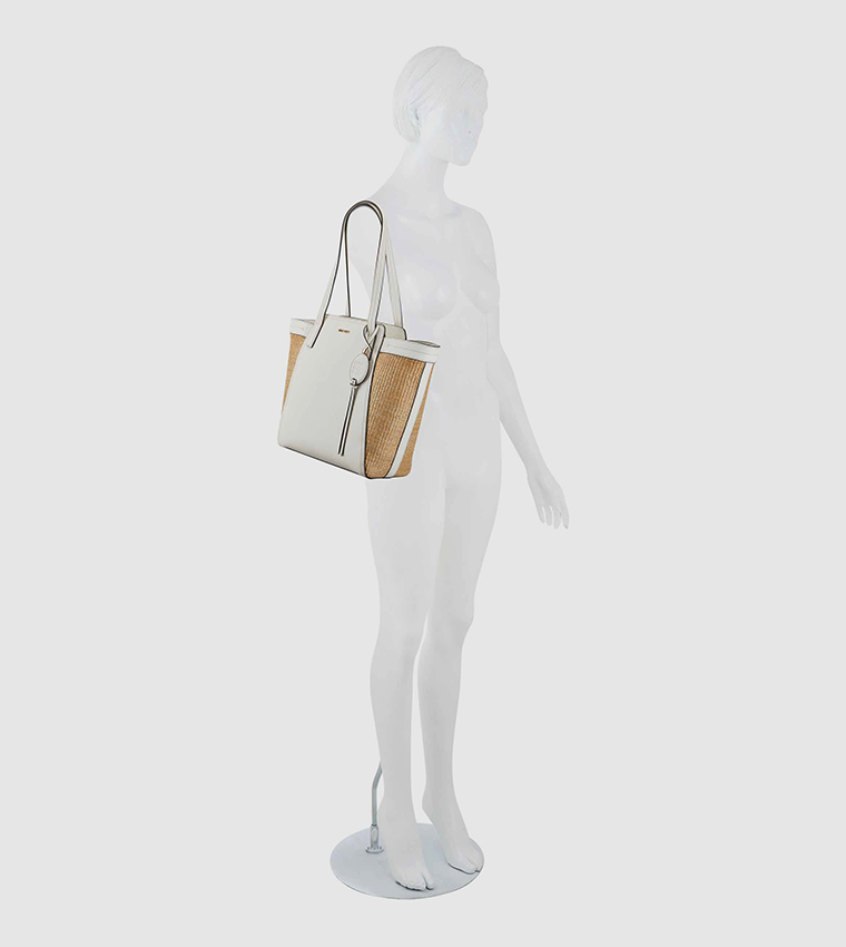 Buy Nine West JENAE Elite Color Block Tote Bag In White | 6thStreet UAE