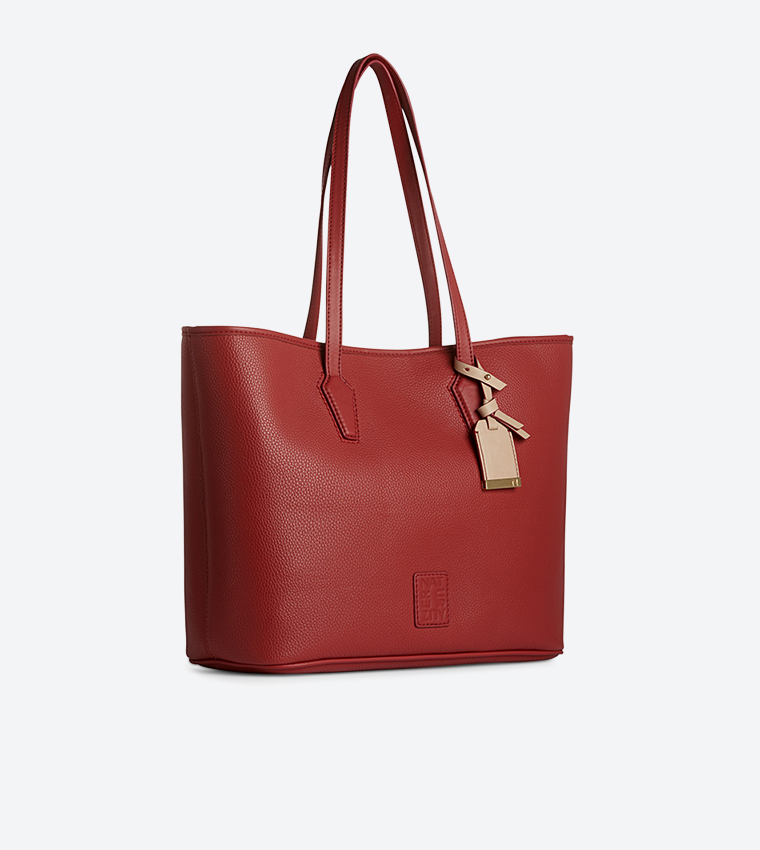 Buy Naturalizer Hamptons Dual Handle Details Tote Bag Red In Red ...