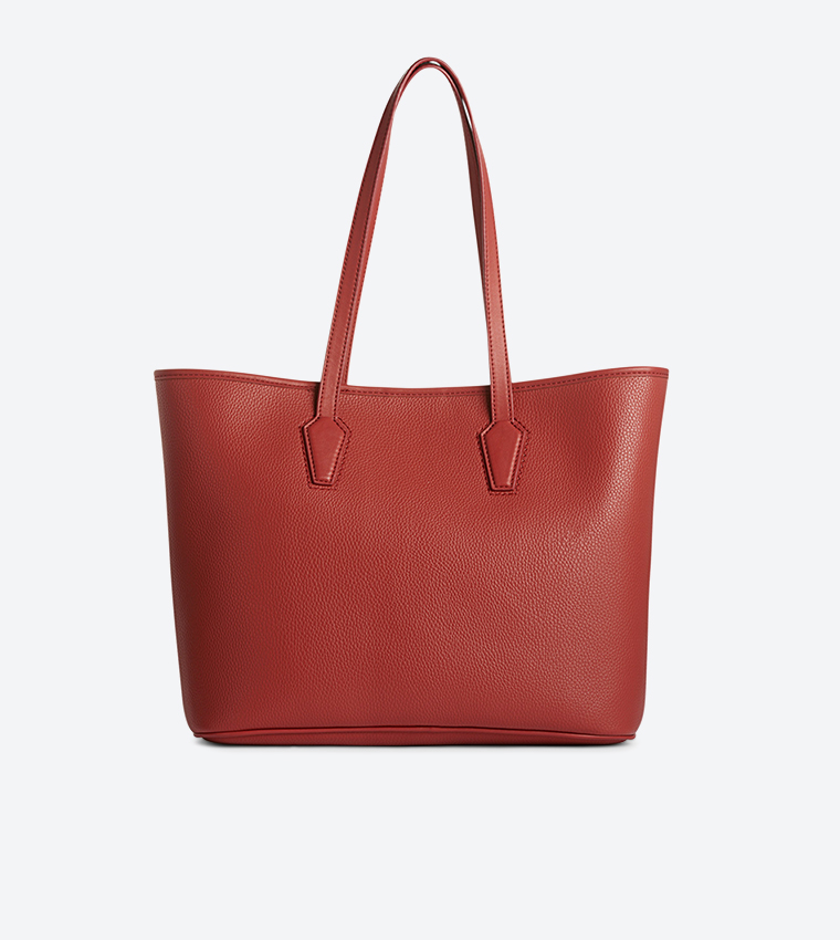 Buy Naturalizer Hamptons Dual Handle Details Tote Bag Red In Red ...