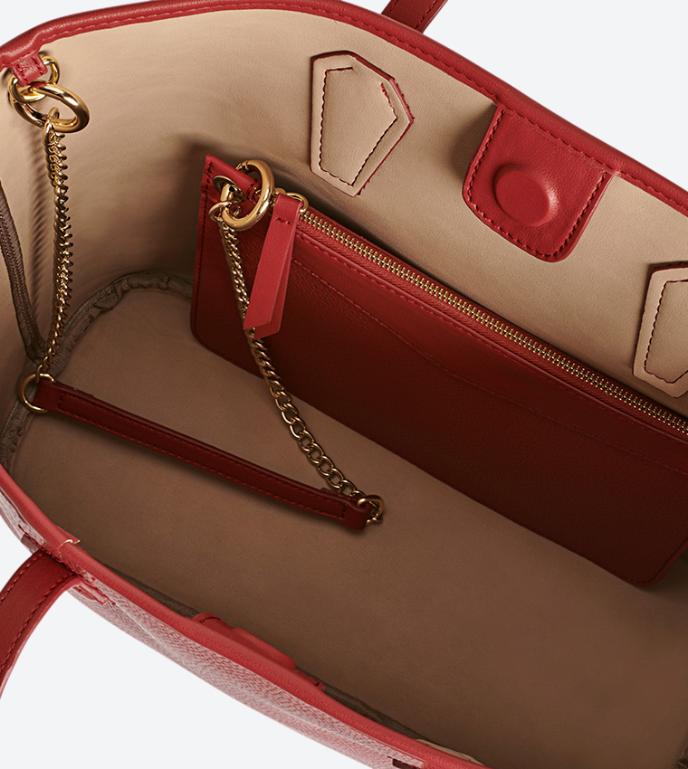 Buy Naturalizer Hamptons Dual Handle Details Tote Bag Red In Red ...