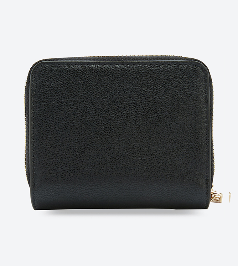 Buy Naturalizer Carol Zip Around Magnetic Snap Closure Wallet Black In ...