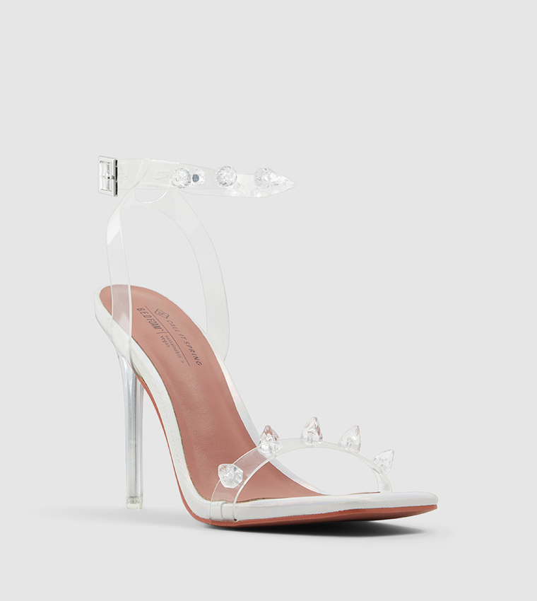 Buy Call It Spring Nicoletta Stilettoes Heel Sandal In Silver ...