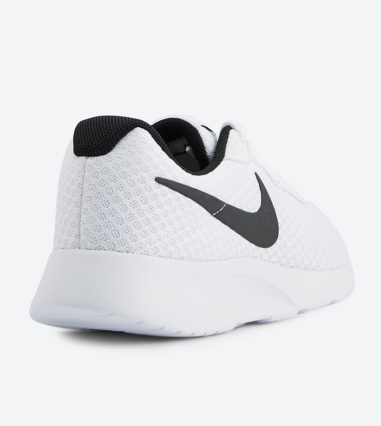 Buy Nike Tanjun Lace Up Closure Round Toe Sneakers White In White ...