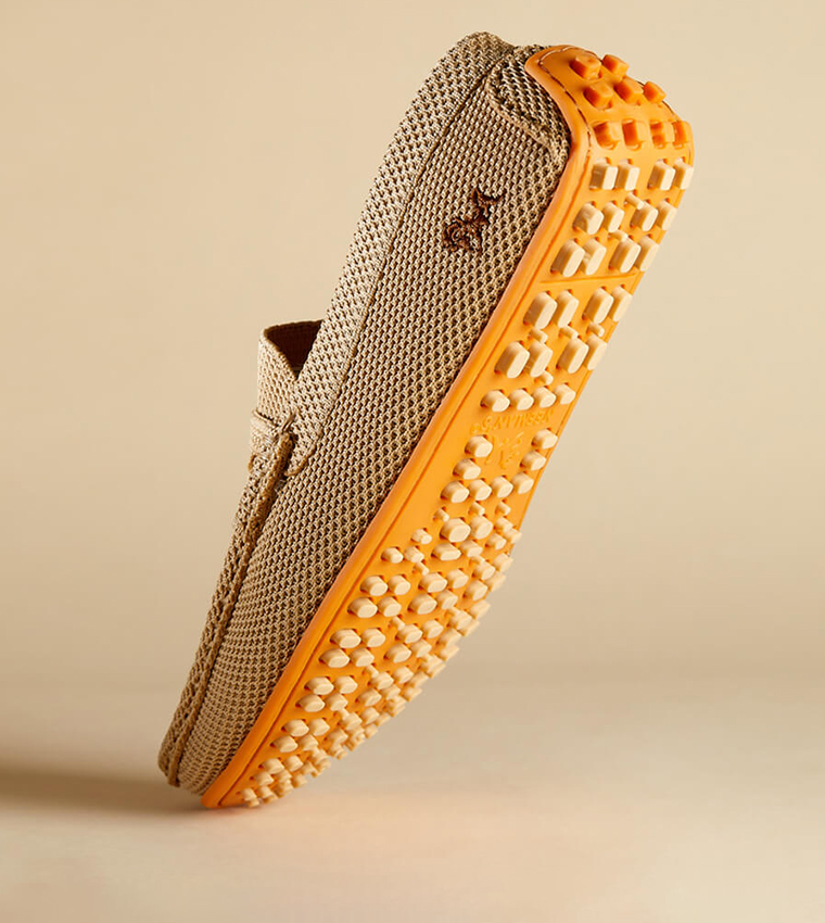 Buy Neeman's ReLive Knit Mesh Loafers In Beige | 6thStreet UAE