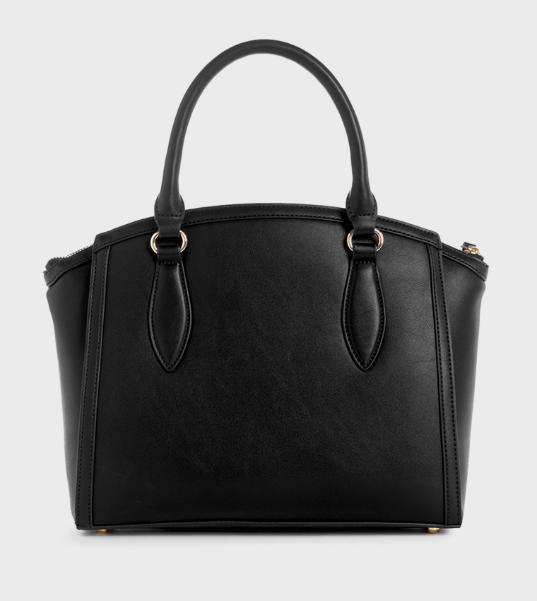 Buy Nine West GRAYSEN Jet Set Satchel Bag In Black | 6thStreet UAE