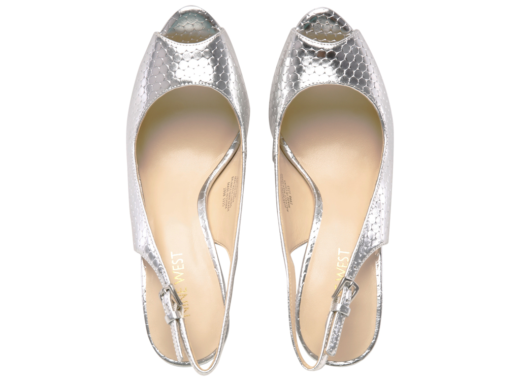 Buy Nine West Emilyna Silver Flat In Silver | 6thStreet Qatar