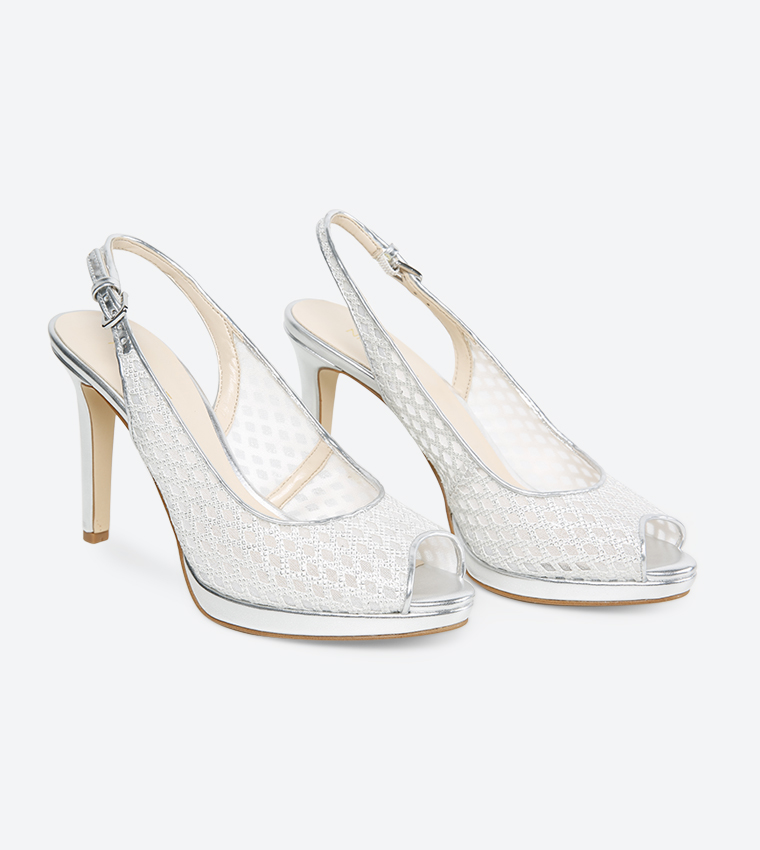 Buy Nine West Emilyna High Heel White In White | 6thStreet Kuwait
