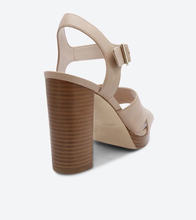 Buy Nine West Jimar Sandals Light Natural NWJIMAR In Brown | 6thStreet UAE